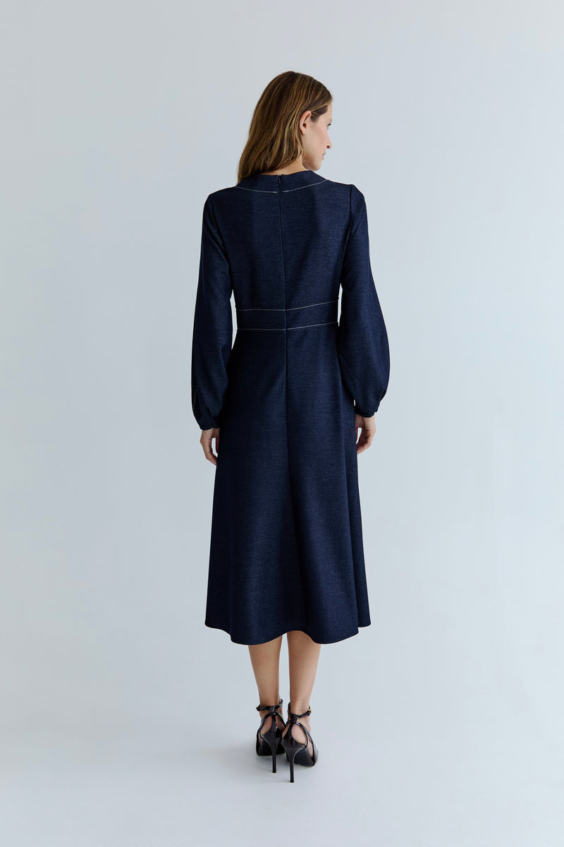 Victoria Dress - Indigo – EDER By Anna