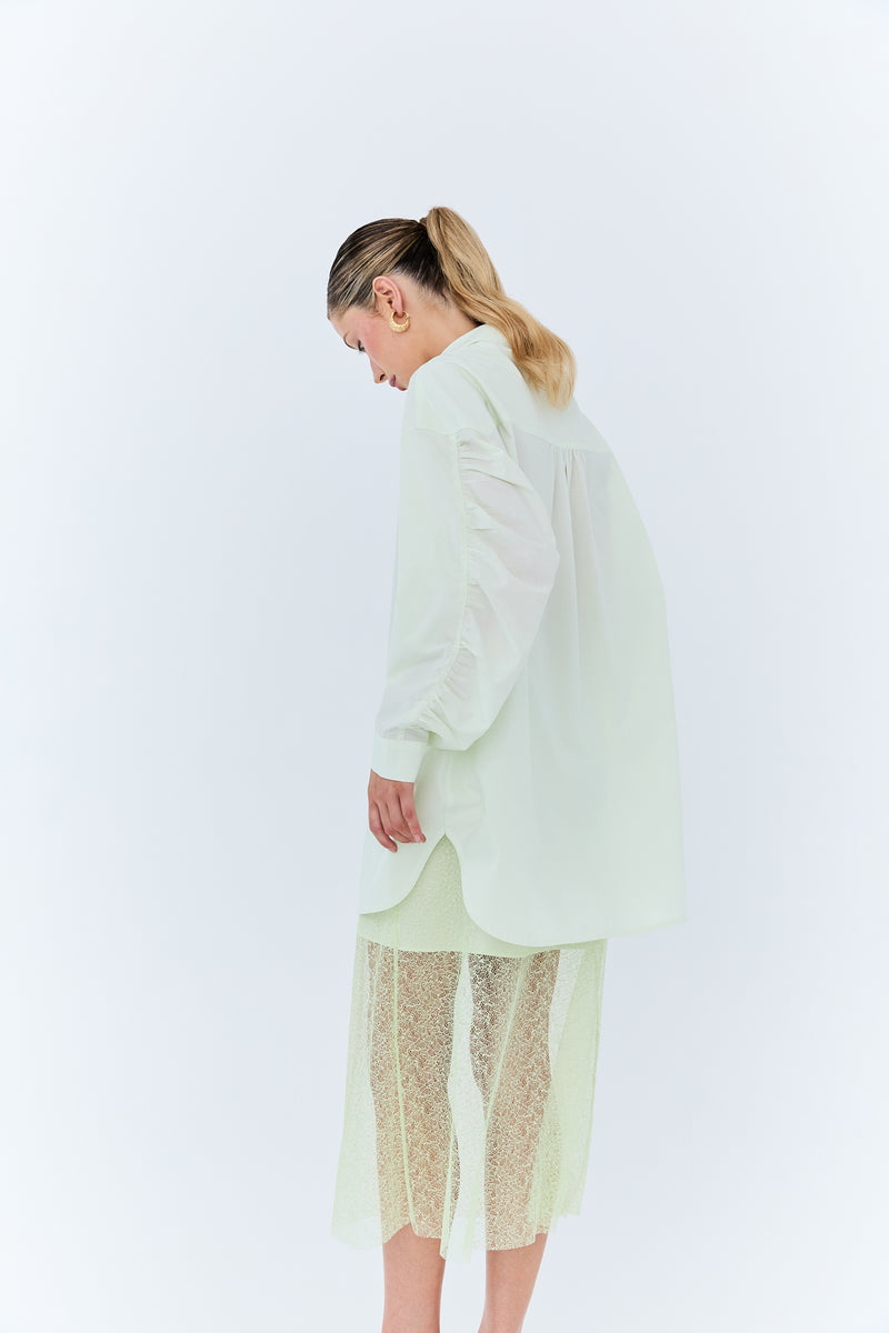 Pamela Oversized Shirt - Matcha – EDER By Anna
